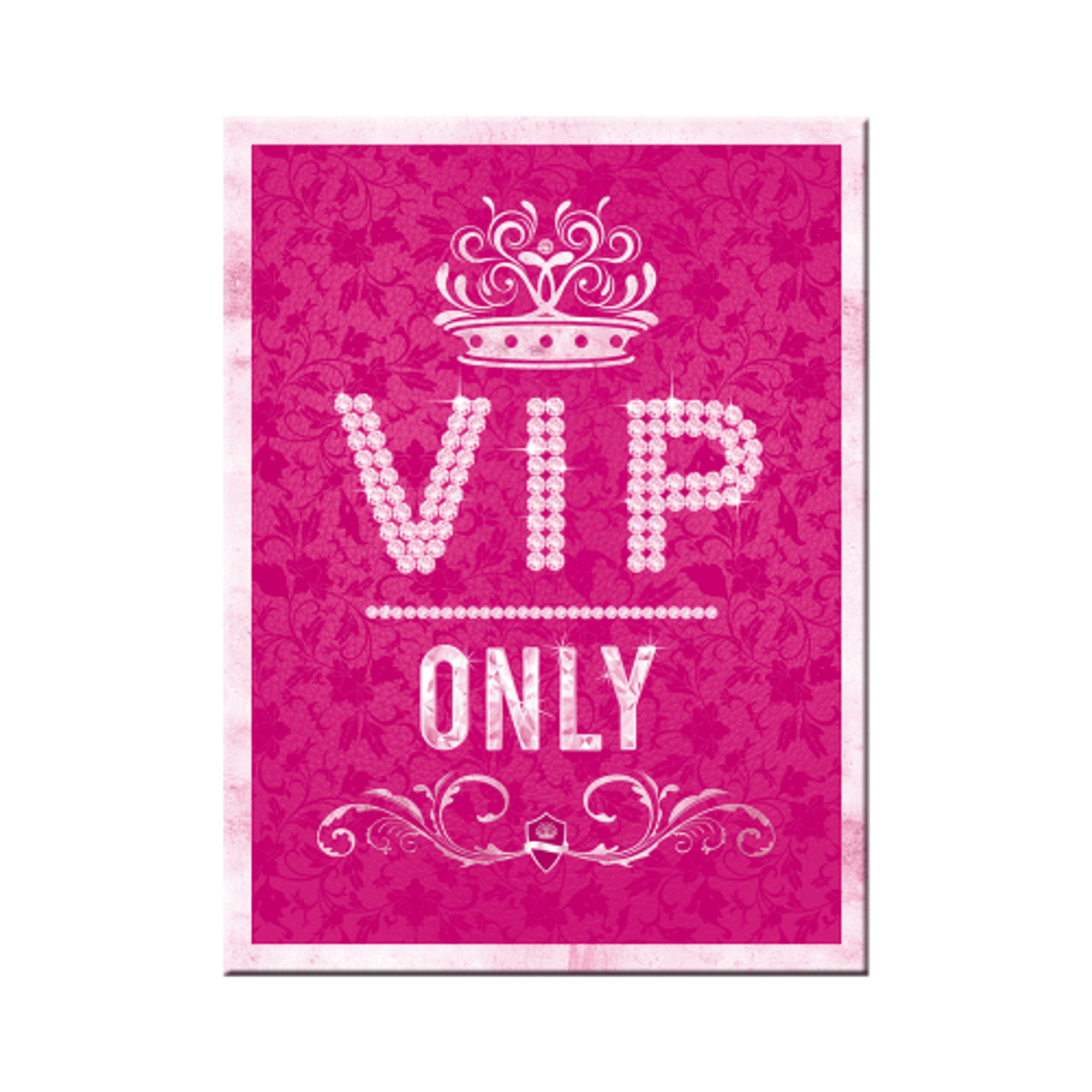 VIP Pink Only - Kjøleskapmagnet - METALLSKILT.NO